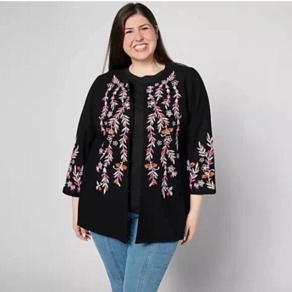 Susan Graver | Tops | Graver Susan Graver Embroidered Cotton ...
